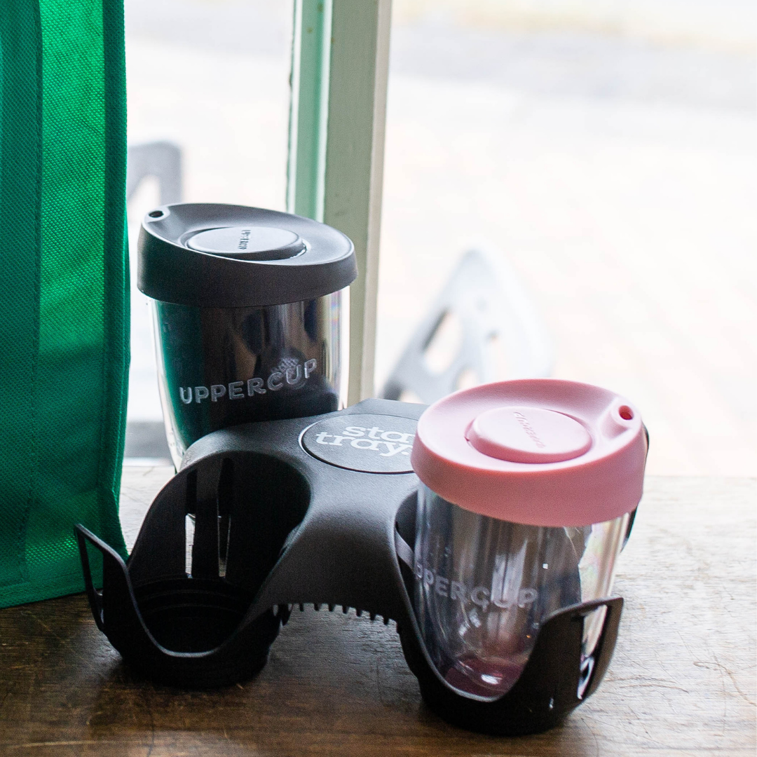 Stay tray | Reusable Coffee Cup Tray And Cups | Shop Reusable Cups ...